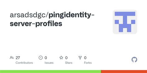 GitHub Arsadsdgc Pingidentity Server Profiles