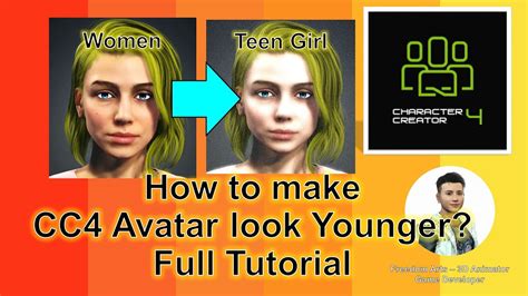How To Make Your Cc4 Avatar Look Younger Character Creator 4 Tutorial Freedom Arts 3d