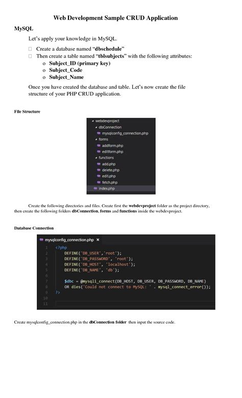 SOLUTION Web Development Sample Crud Application Studypool