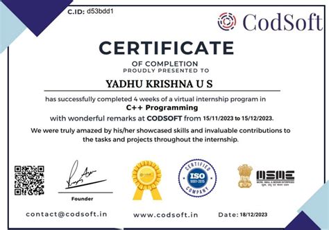 Yadhu Krishna U S On Linkedin Codsoftinternship