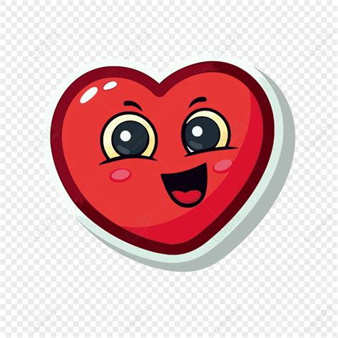 그것의 얼굴 클립 아트에 눈을 가진 귀여운 만화 마음 벡터상표 Png 일러스트 무료 다운로드 Lovepik
