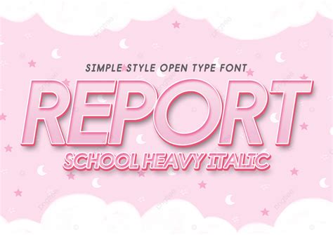Report Font English Fonts Pngtree