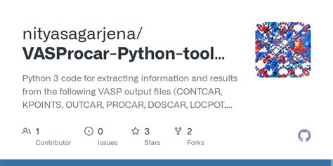 GitHub Nityasagarjena VASProcar Python Tools For DFT Calculations Python Code For