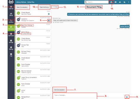 Navigating The Secure Messaging Section