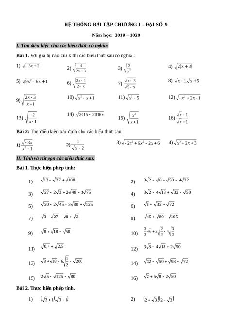 Mathematics Revision Docsity