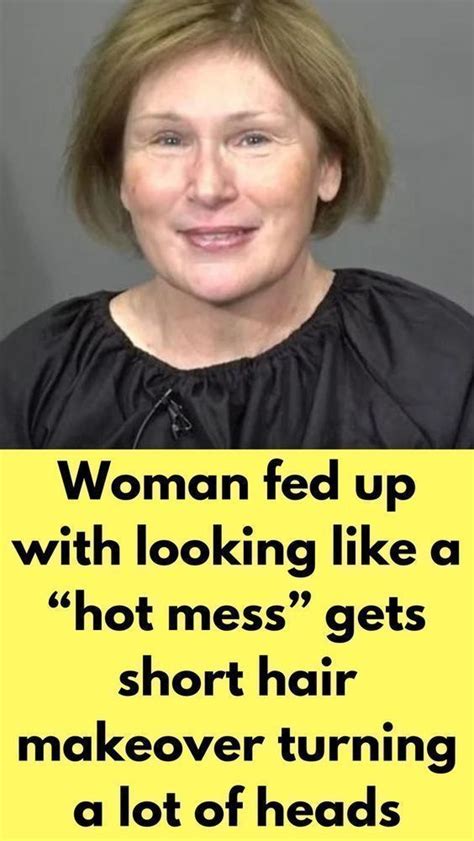 Woman Fed Up With Looking Like A “hot Mess” Gets Short Hair Makeover