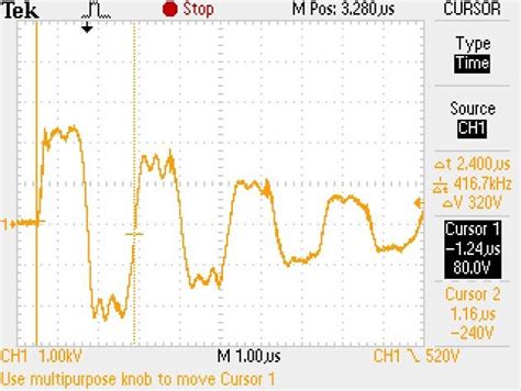 Bipolar Square Waveform Across Electrodes In Water Sample Download