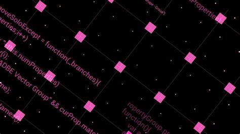 premium photo rotating background with grid and program code motion