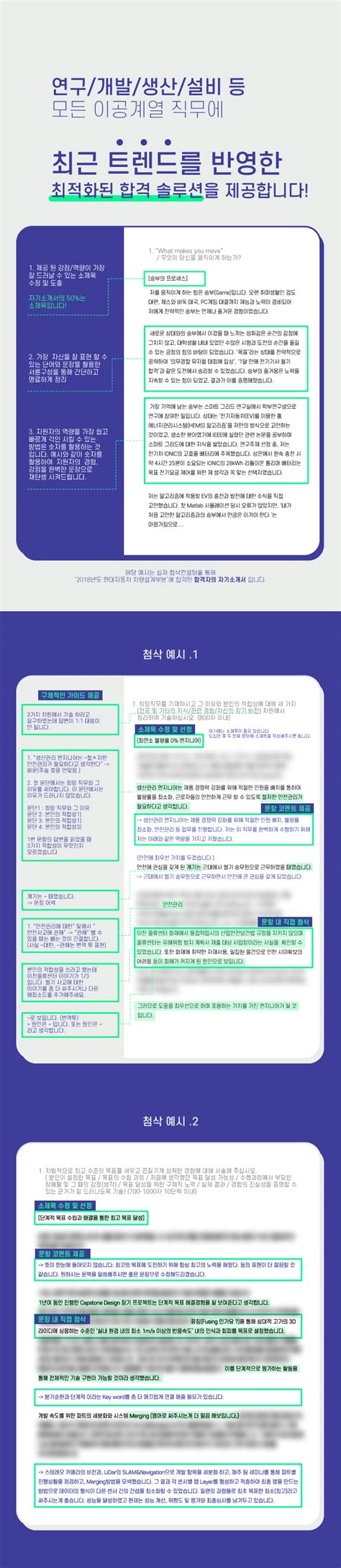 대기업 다수 합격현직자의 프리미엄자기소개서 자소서 첨삭 크몽