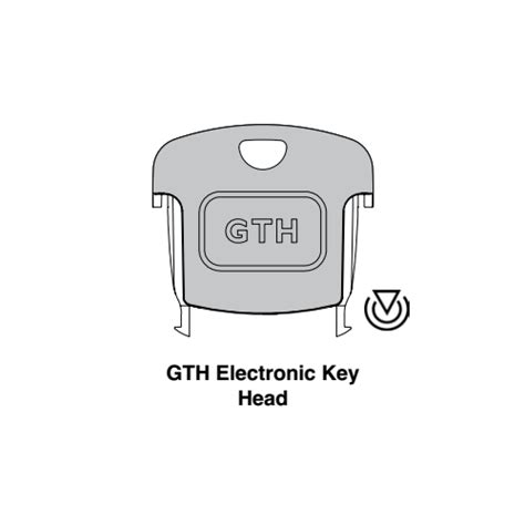 Modular Head Cloneable Ilco Gth Transponder Key Blank Modular Head