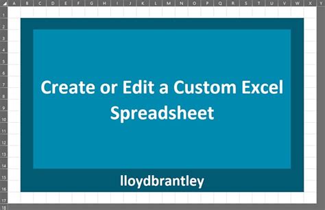 create a professional custom excel spreadsheet by lloydbrantley fiverr