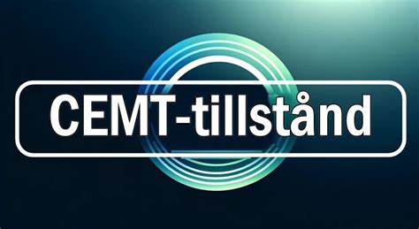 Cemt Tillstånd Utrikesgruppen