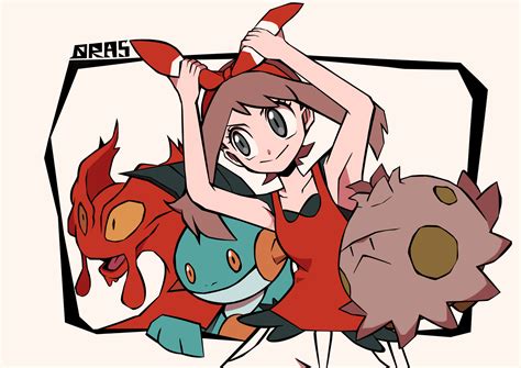 Ottoyamaotoko8 Marshtomp May Pokemon Shroomish Slugma Nintendo