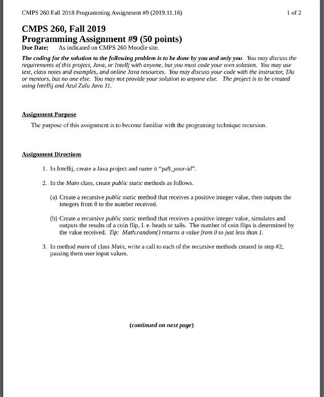 Solved Cmps 260 Fall 2018 Programming Assignment 9