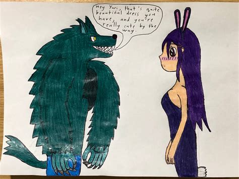 Me In Werewolf Form With Yuri In Bunny Costume By Chuppybear On Deviantart