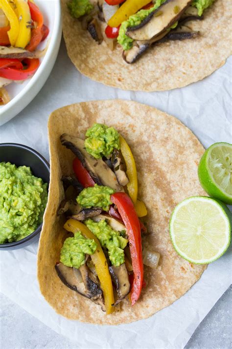 Vegetarian Portobello Mushroom Fajitas