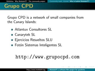 ModularIT At FOSDEM PPT