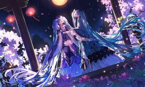 Hatsune Miku Thanh Mai Miku And Thanh Anh Miku Vocaloid Drawn By
