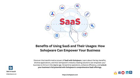 Benefits Of Using Saas And Their Usages How Sohojware Can Empower Your