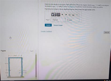 Solved Determine The Angular Acceleration Of Link Ab ﻿if