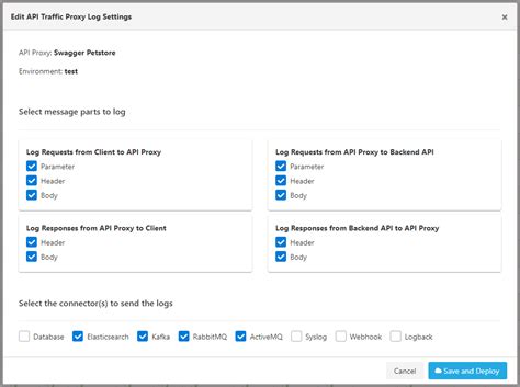 Api Traffic Log Settings