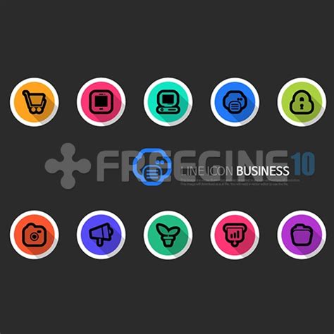 유토이미지 디자인퍼플 비즈니스 라운드 라인 아이콘 14