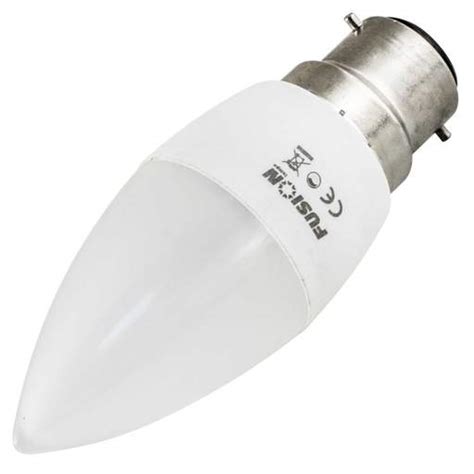Fusion W Bc Led Dimmable Candle Lamp K Crled Can Bc Dim Cef