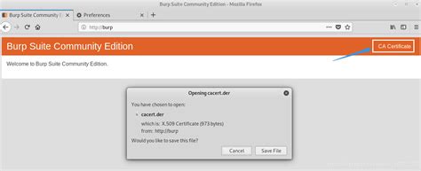 Kali Linux火狐浏览器安装burp证书burpsuite Kali 证书 Csdn博客 Kali Linux火狐浏览器安装burp证书burpsuite Kali 证书 Csdn博客