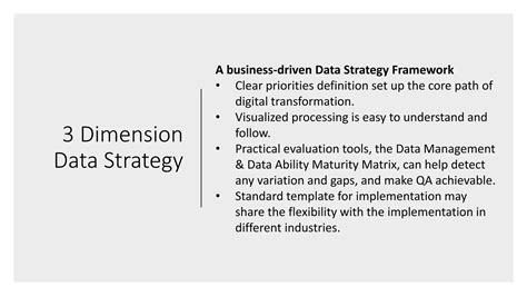 3d Data Strategy Framework Ppt