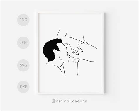 Erotic Line Art Print Oral Sex Svg Simple Erotic Sketch Etsy UK