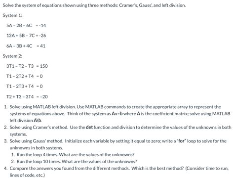 Solved Solve The System Of Equations Shown Using Three Chegg