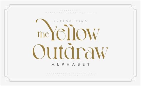 클래식 타이포그래피 세리프 글꼴 대문자 소문자 합자 앰퍼샌드 대체 및 숫자 프리미엄 벡터