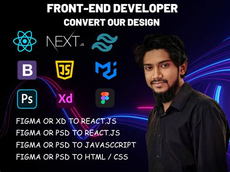 Do Expert Figma Psd To React Next Js Javascript Tailwind Css Upwork