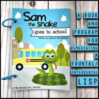 Frontal Interdental Lisp Program Book For Speech Therapy By Mia McDaniel