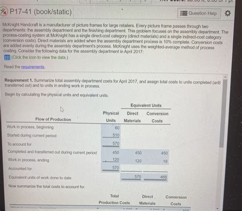 solved p17 41 book static question help mcknight