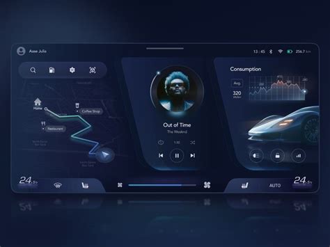 Dashboard Design Concept Design Car Ui