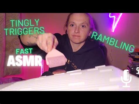 Fast ASMR Tingles | Whispered Rambling + Random Triggers - YouTube
