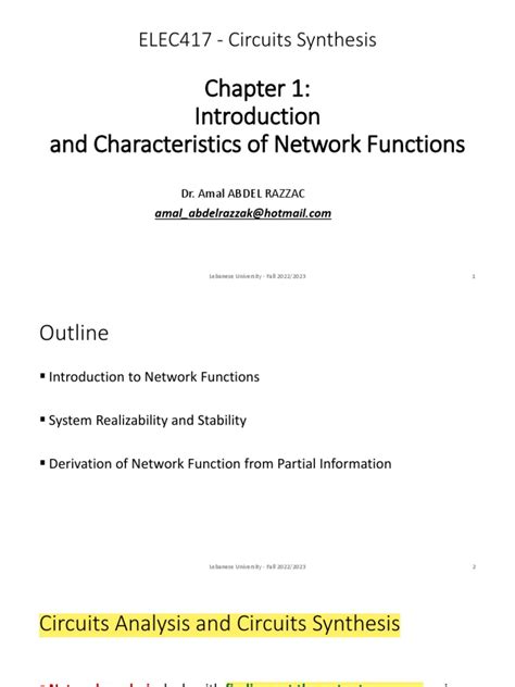 chapter 1 network function part 1 pdf laplace transform zero
