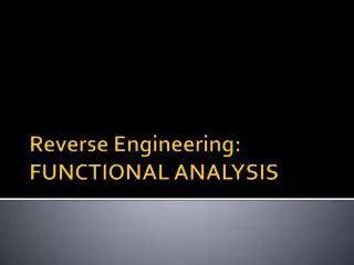 PPT Functional Analysis PowerPoint Presentation Free Download ID