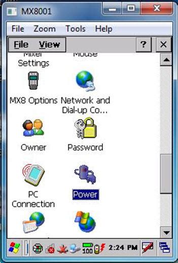 Control Panel Windows Ce