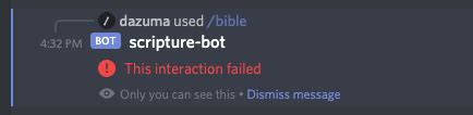 Python Force Discord To Display Failed Interaction Message Stack Overflow