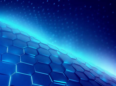 Abstract Hexagonal Futuristic Blue Background Pixcrafter