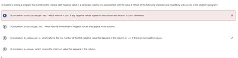 MCQ Test Corrections APCSP
