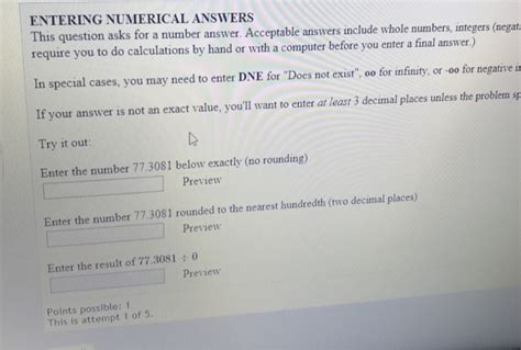 solved entering numerical answers this question asks for a