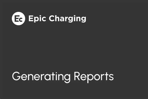 generating reports
