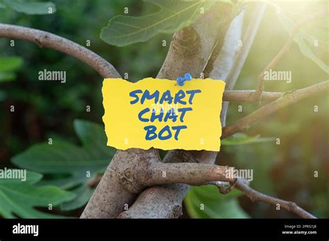 Text Caption Presenting Smart Chat Bot Conceptual Photo Artificial