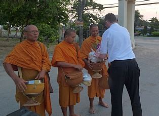 Offering Food To Monks