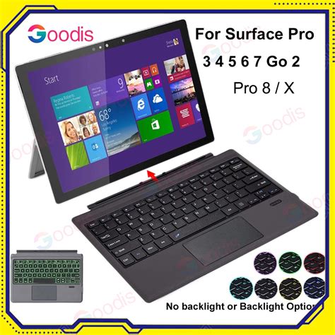 Papan Kekunci Bluetooth Keyboard For Microsoft Surface Pro 3 4 5 6 7 8