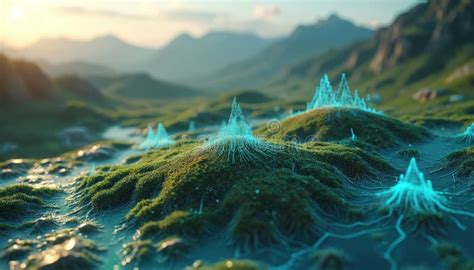 Digital 3d Terrain Map With Layered Gis Geodata Elevation Topographic Details For Advanced