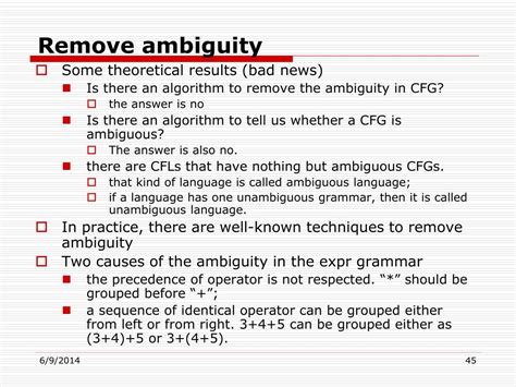 PPT Parsing Techniques And Context Free Grammars PowerPoint Presentation ID